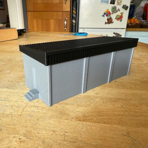 STL file Model Railway Modern Lineside Building 🛤️ (OBJ)・3D printable ...