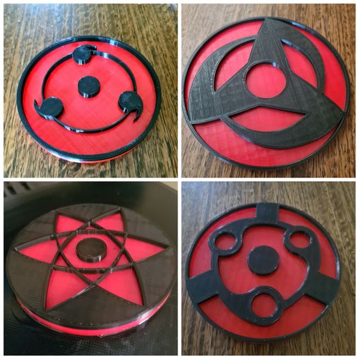 arquivo STL Mangekyou Sharingan x 4 👽 ・Modelo para baixar e imprimir em ...