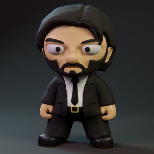 STL file John Wick Mini 🎬 ・3D printing design to download・Cults
