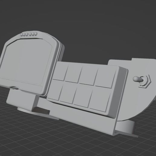 STL file Digital Display Cluster Guages And Aux Switches with or ...