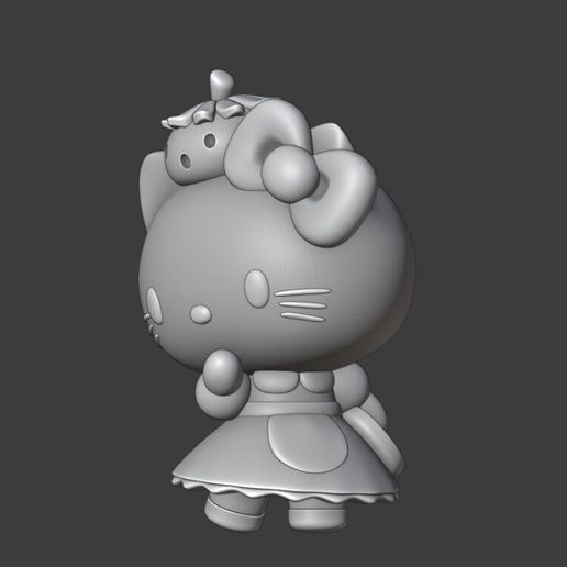 STL file Hello kitty 👋 ・3D printer design to download・Cults