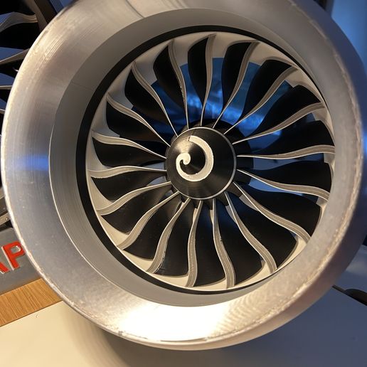 🛩️ GENX Boeing 787 Jet Engine Fan for Desk 747-8・ STL File for 3D ...