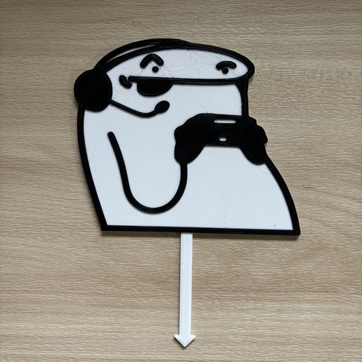 🕹️ Topper de Flork Gamer・Archivo STL para ・Cults