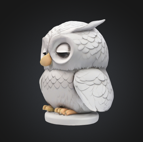 🦉 Chibi animal - Sova the owl・ STL File for 3D printing・Cults