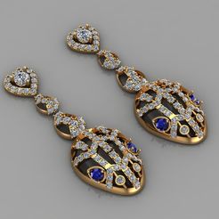 Download 5 3D models from Earring Cad File 3D listed by TopCadPro • 3D ...