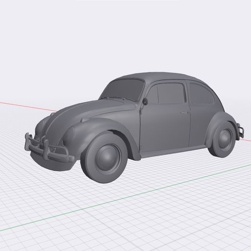 🚗 Volkswagen Beetle car, auto, old car.・ STL File for ・Cults