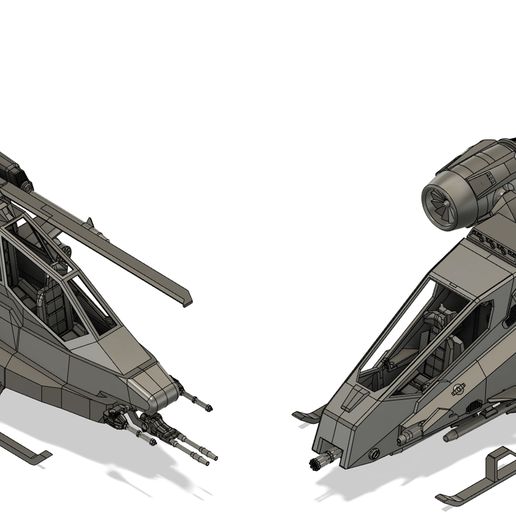 ️ DragonHawk VTOL & Rattlesnake L.A.N.G. for 1:12 (6"/15cm) figures・ 3D ...