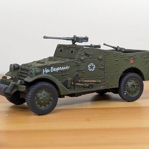 🚗 M3A1 Scout car - White car (US, WW2)・ 3D File for 3D printing・Cults