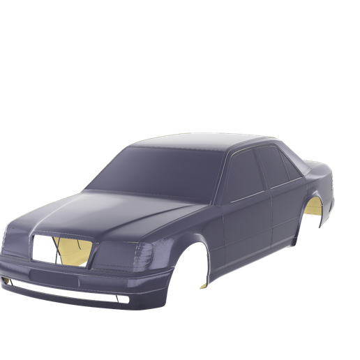 🚗 Mercedes-Benz 500E W124・ STL File for 3D printing, CNC machining ...