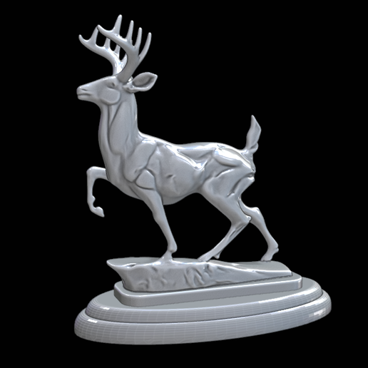 🚶 Noble Walk Deer I225 Gift Bust Figure Unique & Detailed 3D Print ...