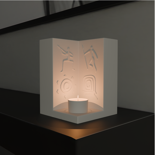 🕯️ CANDLE HOLDER:Stone Age・Free STL File for 3D printing・Cults