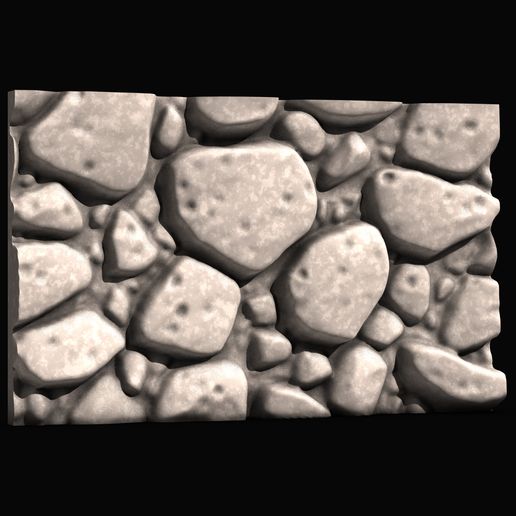 3D file Stone Wall 86 🏰 ・Model to download and 3D print・Cults