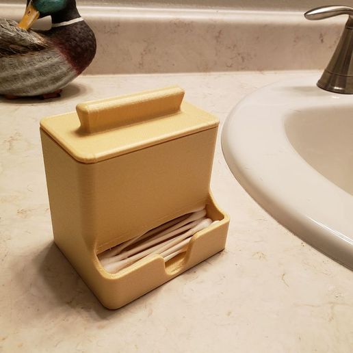 🛁 Q-Tip Dispenser・Free 3D File for ・Cults