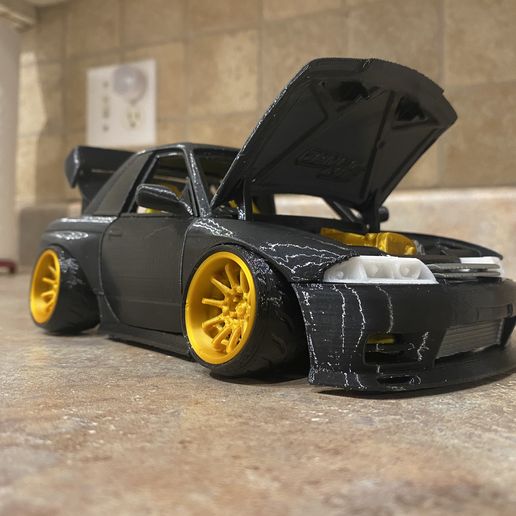 3D printing Nissan SKYLINE GTR-32 TOONED CAR MODEL KIT • made with ...