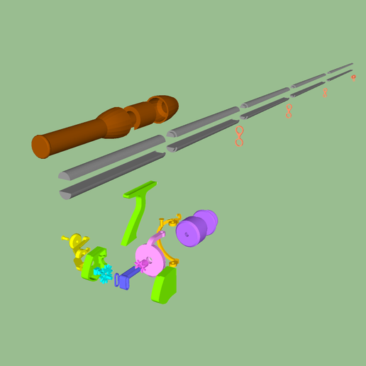 🎣 Fishing Rod・ 3D File for 3D printing・Cults