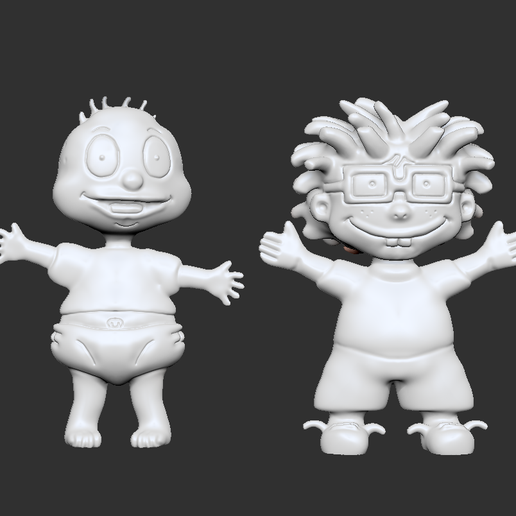 👾 Tommy Pickles and Chuckie Finster from rugrats・ STL File for ・Cults