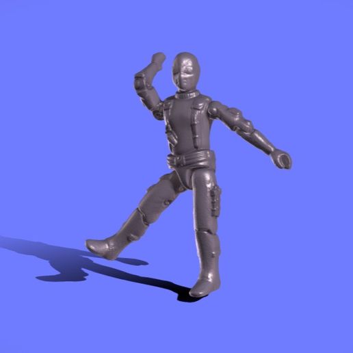3D file 1982 G.I. JOE SNAKE EYES - 3D SCAN - 🐍 ・3D printer design to ...