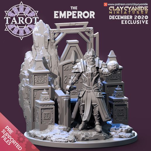 👾 The Emperor・ 3D File for 3D printing・Cults