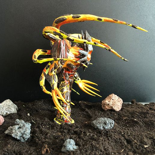 STL file Lava Creature 1 👹 ・3D printer design to download・Cults