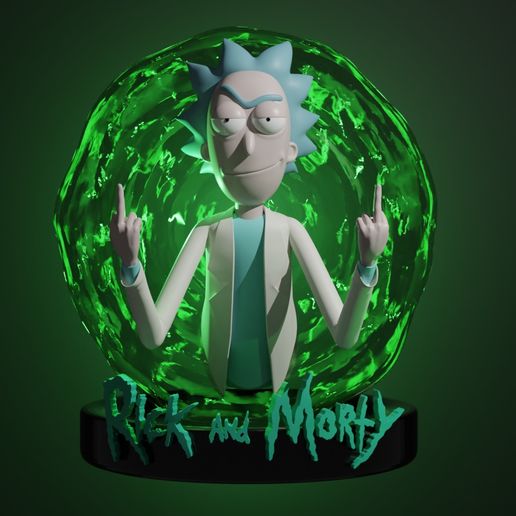 🎨 RICK - RICK AND MORTY・ STL File for 3D printing・Cults