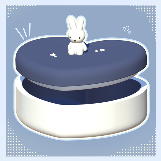 📦 Miffy box・ STL File for 3D printing・Cults