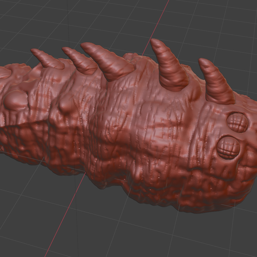 🪱 giant gross war worm・Free STL File for 3D printing・Cults
