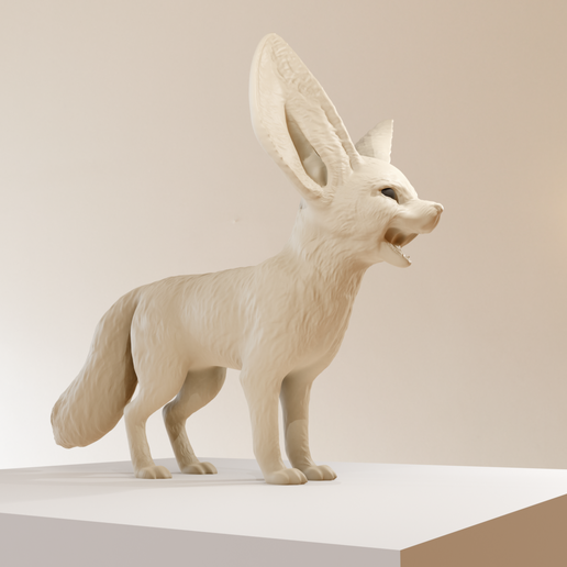 🦊 Fennec fox screaming stl・ STL File for 3D printing・Cults