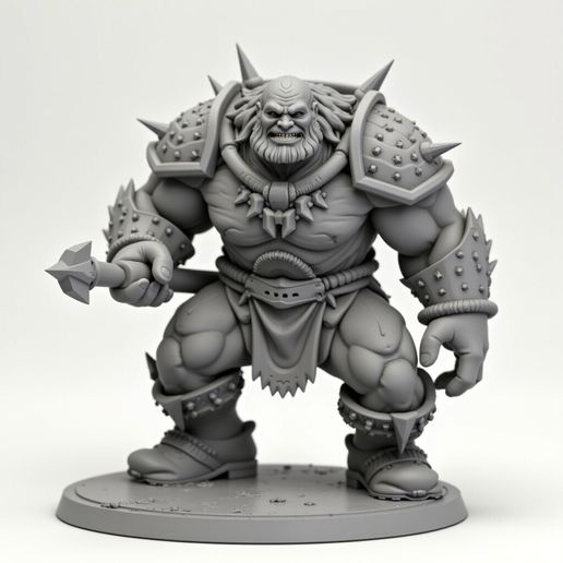 👹 Shadow Bringer Ogre series - Hogar・ STL File for 3D printing・Cults