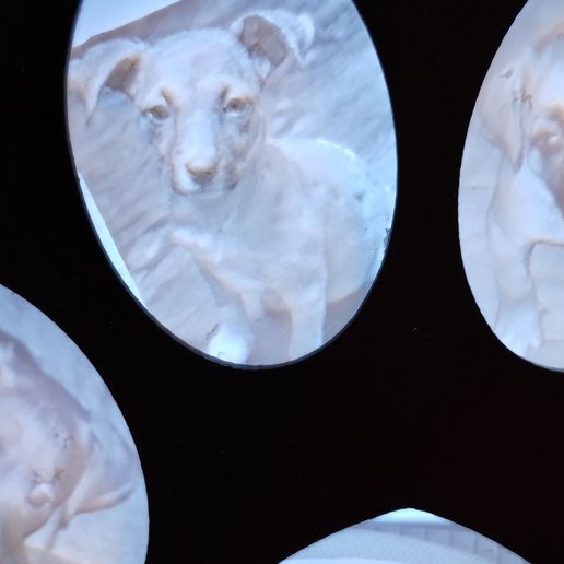 🐕 Dog Paw Lithophane・ STL File for 3D printing・Cults
