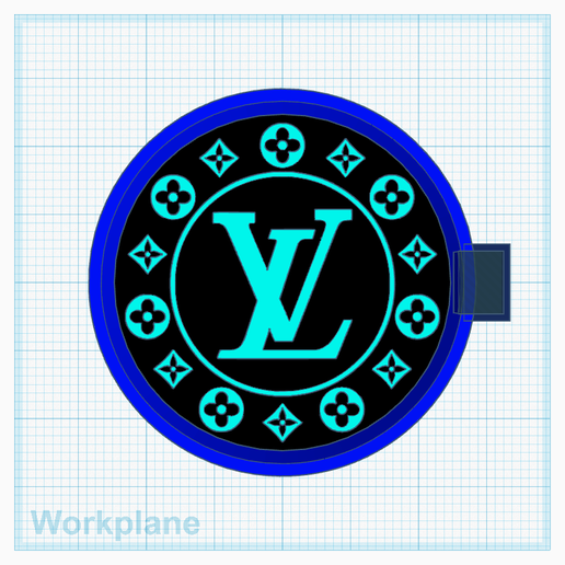 STL file LV round 👾 ・Template to download and 3D print・Cults