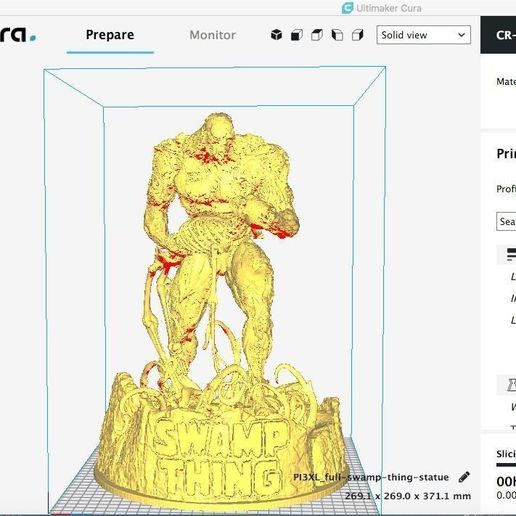 👾 Swamp thing・Free STL File for ・Cults