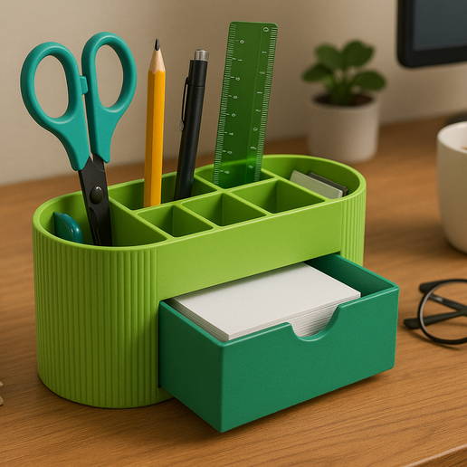 🏢 FlexiDesk Pro – Modular Office Organizer・ STL File for 3D printing ...