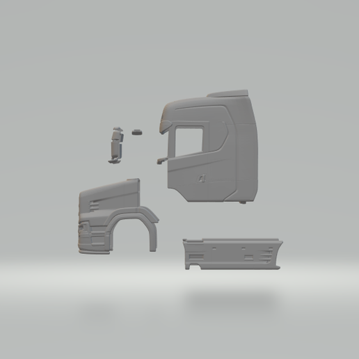 STL-Datei Scania nächste Generation Vastuin・3D-druckbares Modell zum Herunterladen・Cults