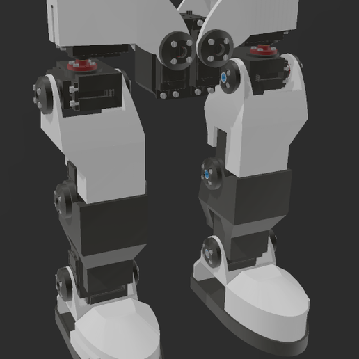 STL file OPEN SOURCE ROBOTIC LEGS MG996R 🤖 ・Template to download and 3D print・Cults