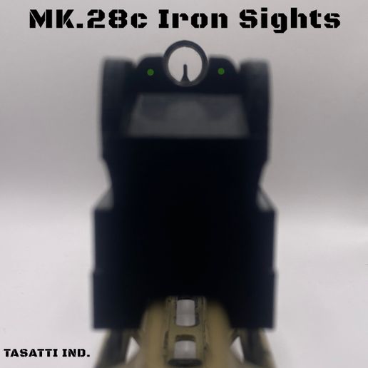 STL file AR Iron Sights MK28C 🔫 ・3D print design to download・Cults