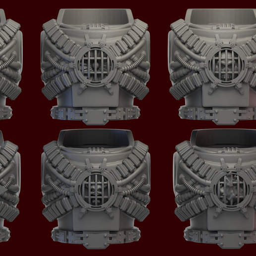 🧸 MKIV POWER ARMOR, Δ (DELTA) "OBERON" PATTERN TORSO・Free 3D File for ...