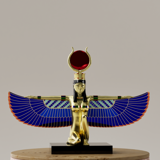 STL file Sculpture - Egyptian goddess Isis 🗿 ・Template to download and ...