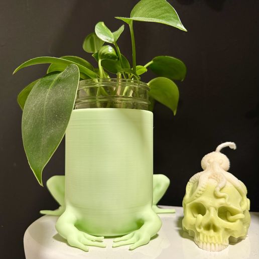 🐸 Frog Planter・ STL File for 3D printing・Cults