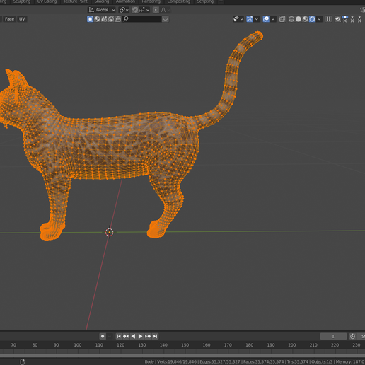 OBJ file Bengal Cat 🐱 ・3D printer design to download・Cults