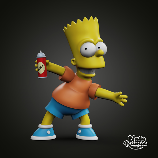 STL file BART SIMPSON 👾 (OBJ)・3D print design to download・Cults