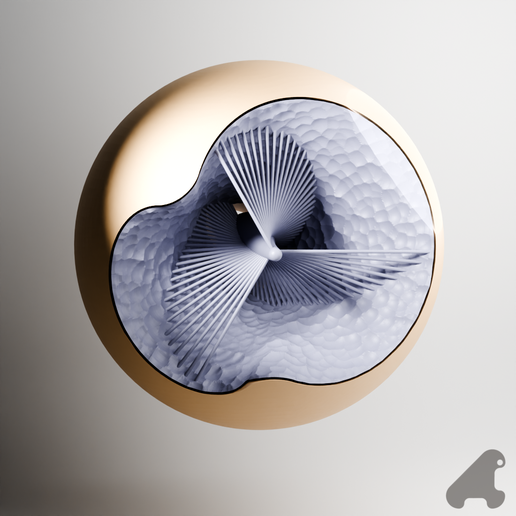 🎨 ESFERA ABSTRACTA - DOS COLORES - VORONOI・Archivo STL para Impresión ...