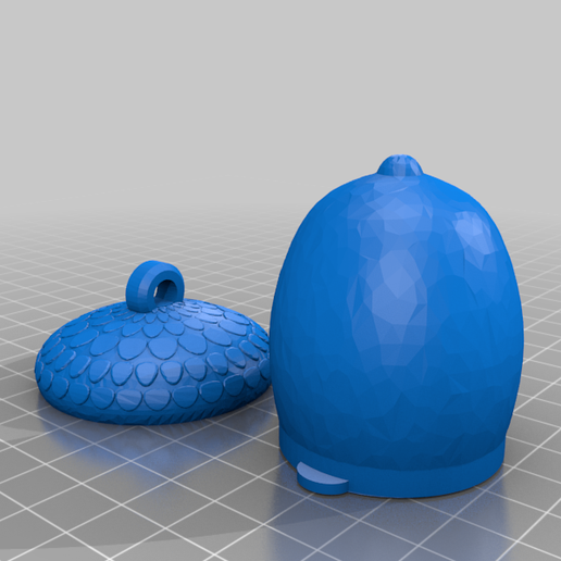 📦 Acorn with Click-System・Free 3D File for ・Cults