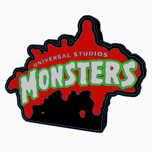 STL file 2x UNIVERSAL MONSTERS Lightbox by MANIACMANCAVE3D 🔦 ・3D ...