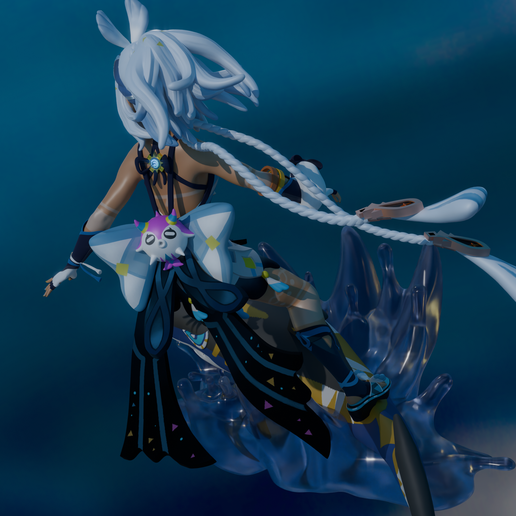 🎨 Mualani (Genshin Impact)・ STL File for 3D printing・Cults