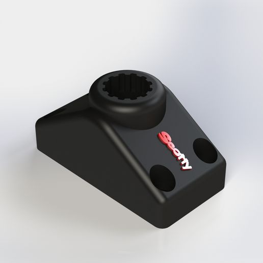 🎣 Scotty Mount with Logo – Fishing & Kayak Holder・ STL File for 3D ...