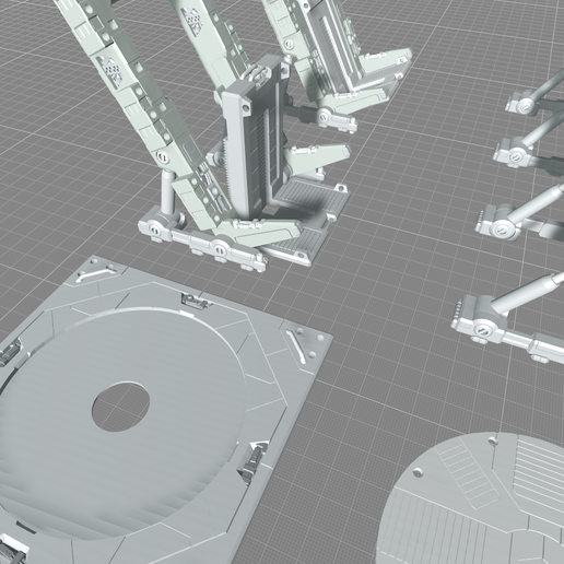 🧑‍🔧 MHB08FMF-Full Mechanic Detail Mech Hangar Fixture Display 3D print ...