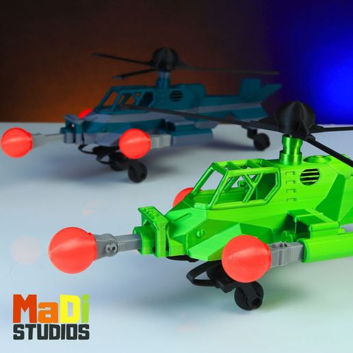 🚁 COMBAT HELICOPTER・ STL File for 3D printing・Cults