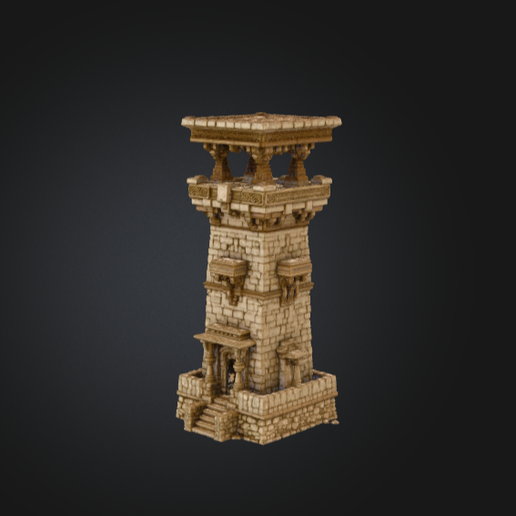 🎨 # ANCIENT WATCHTOWER・ 3D File for 3D printing・Cults