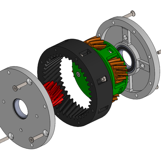 STL file Stackable planetary gear system ⚙️ ・3D printable model to ...