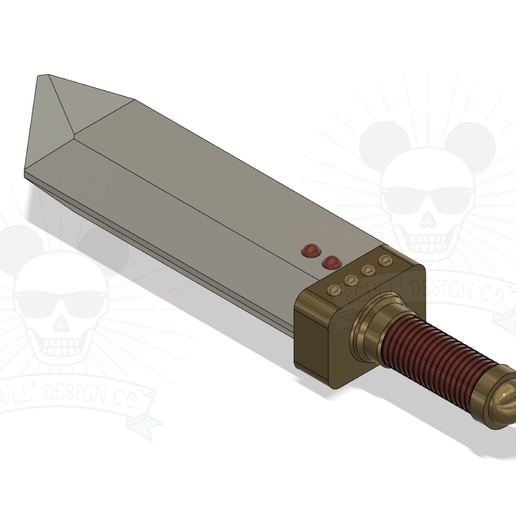 🗡️ Buster Sword Dicesaber・ 3D File for ・Cults